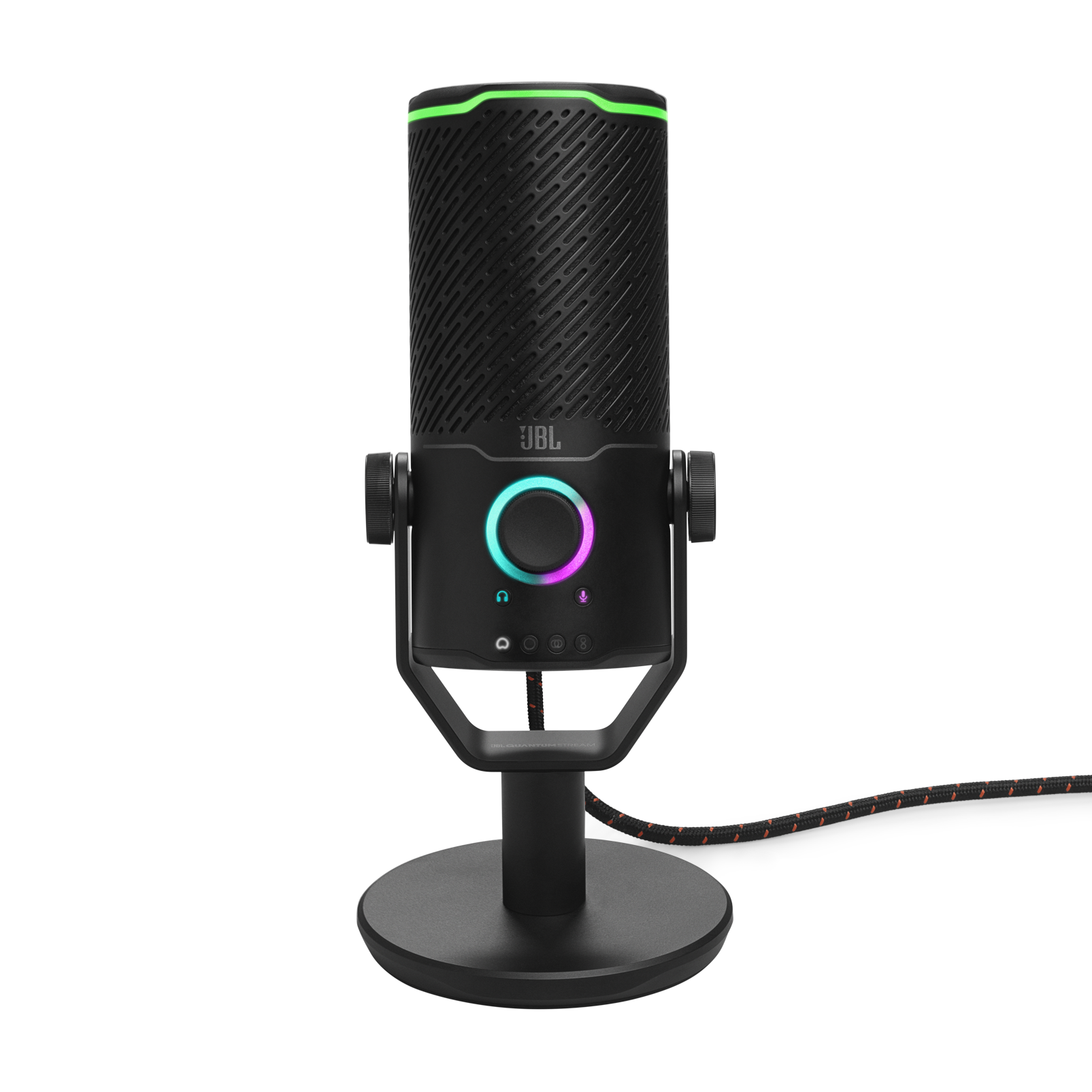 JBL Quantum Stream Studio | Micrófono USB premium cuádruple para streaming, grabación y gaming